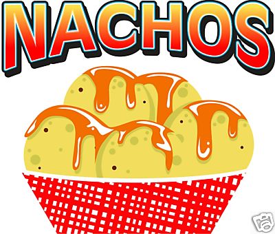 Nachos Chips Concession Restaurant Food Truck Cart Vinyl Sign Decal 12 ...