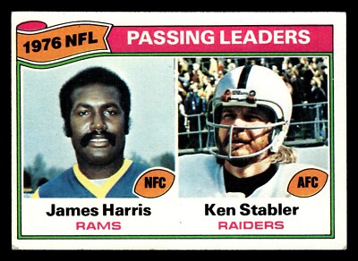 1977 Topps 1976 Passing Leaders (James Harris / Ken Stabler) #1 EX | eBay