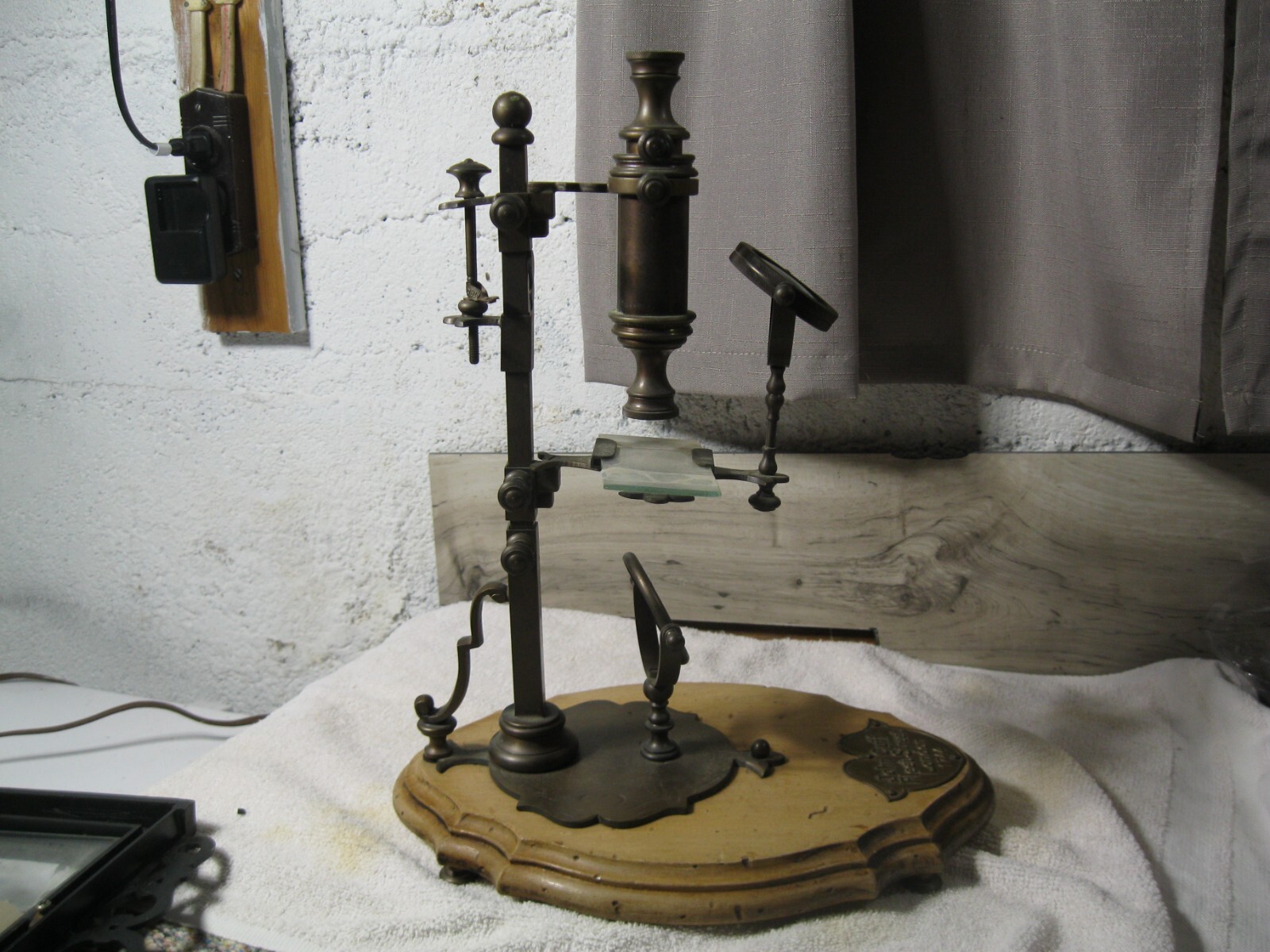 john cuff style old reproduction microscope | eBay