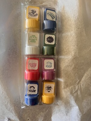 Teacher’s Aids Stamp Set-8 Pack- Rubber Stamps Self-Inking Non-toxic | eBay