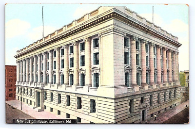 Postcard New Custom House Baltimore MD Unposted | eBay