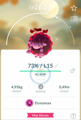 Pokémon Go Shiny Dynamax Wooloo Mini PTC 80k Dust | eBay