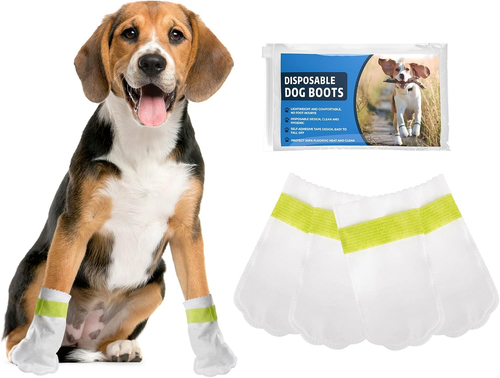 Disposable Dog Booties for Paw Protection, Dog Socks for Small Dogs ...