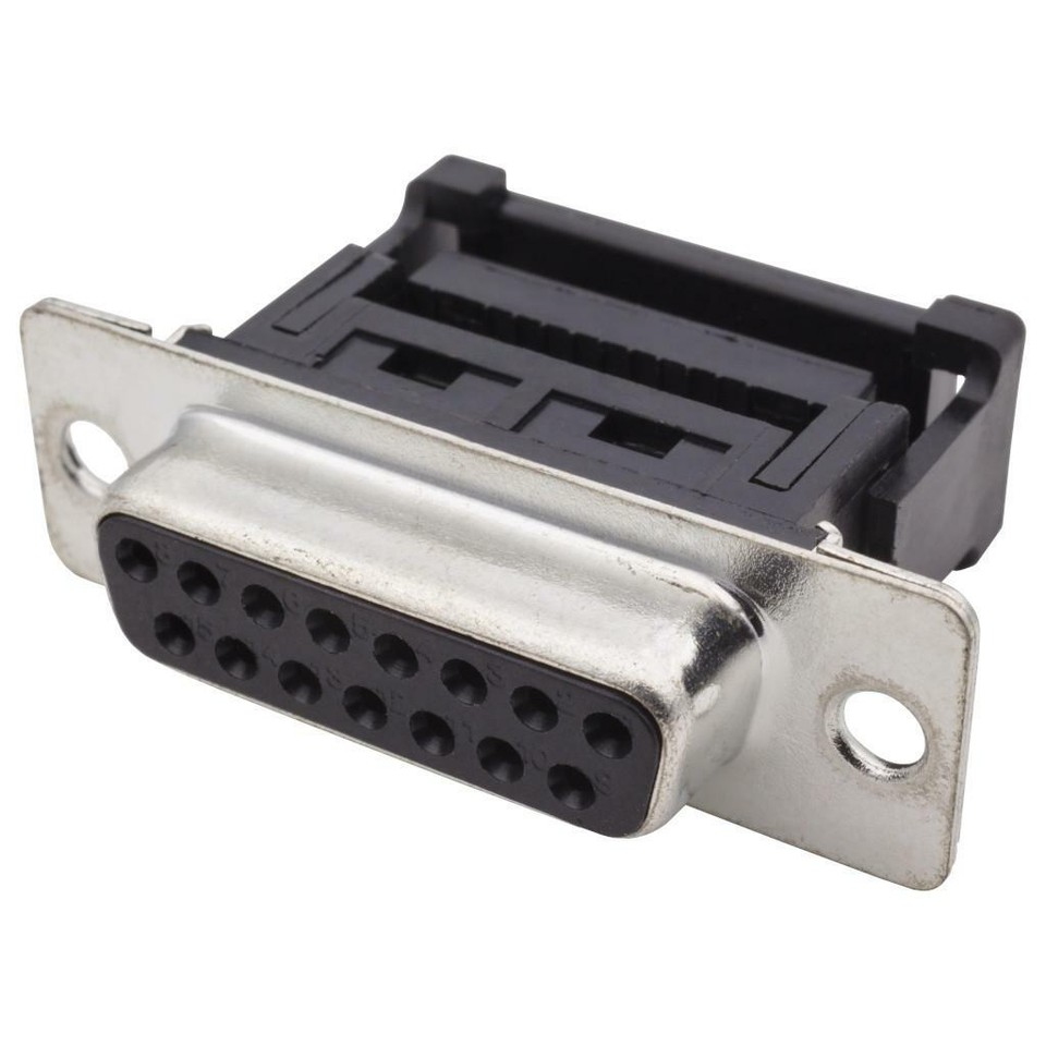 5 econ connect DSub 15-inch cutting clamp SUB-D socket D-Sub BU15SK/F ...