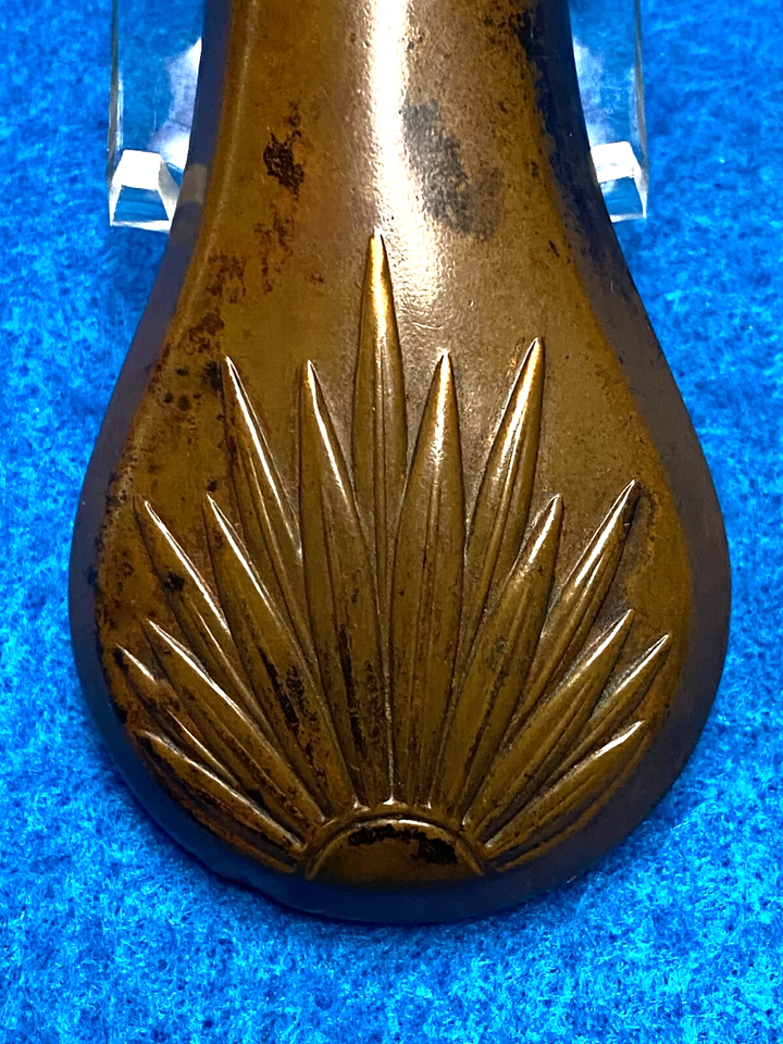 Civil War Era Embossed Brass Scallop Shell Powder Flask | eBay