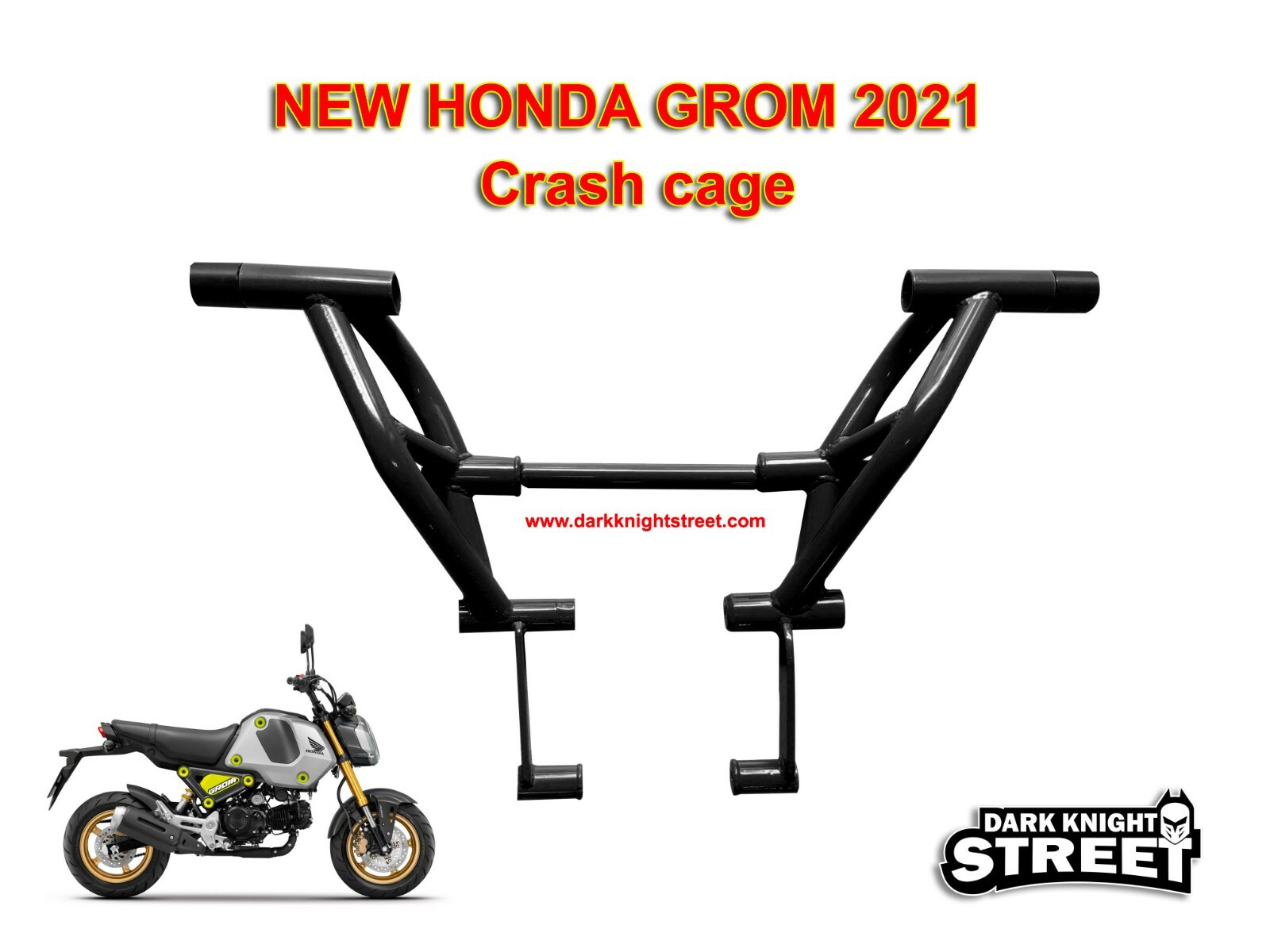 Crash Cage Motorcycle Motors Pro Stunt Part Accessory Fit Honda Grom ...