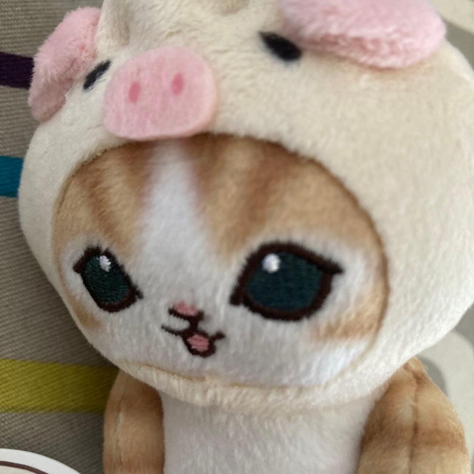 Mofusand Cat & Pig Plush Mascot 10cm Soft Stuffed Toy New Tag Included ...