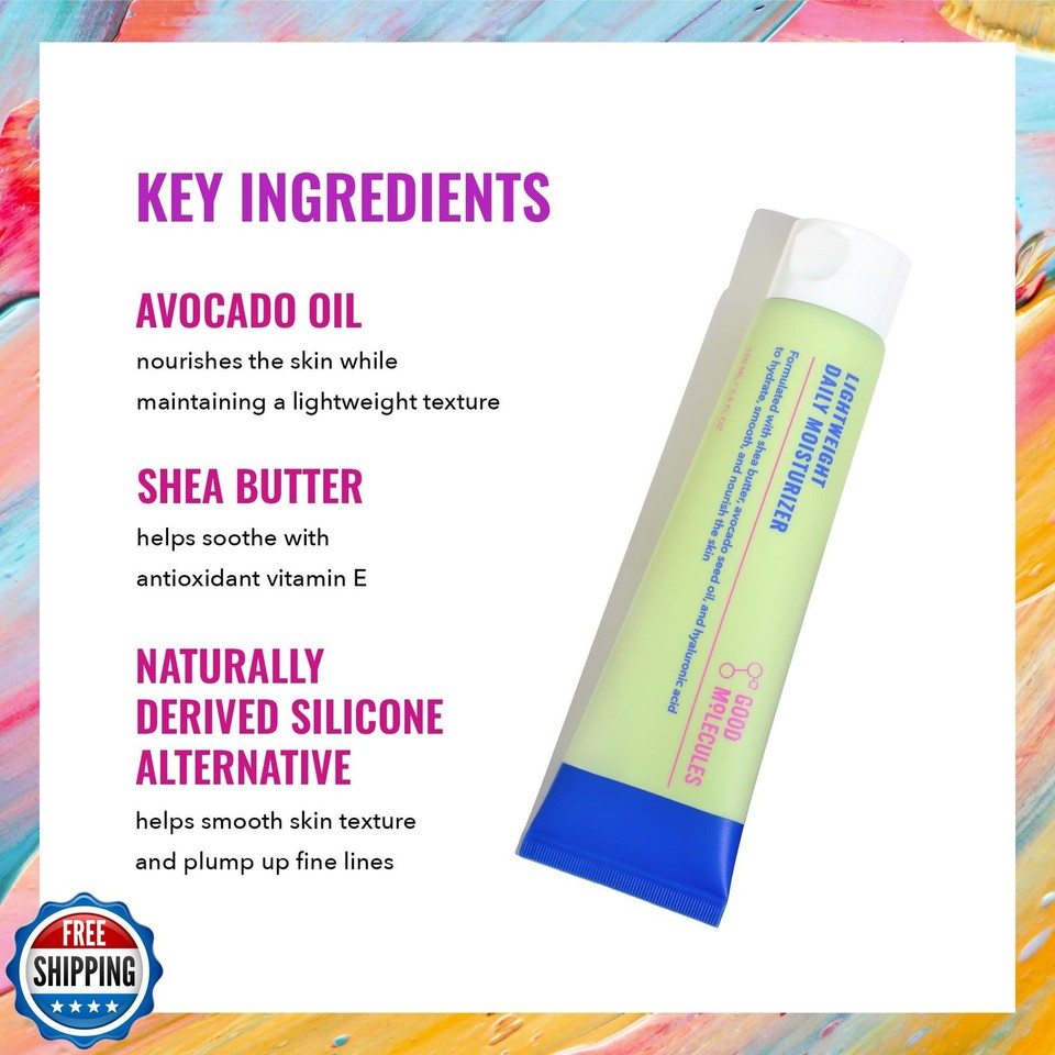 Good Molecules Lightweight Daily Moisturizer - Non-Greasy Face ...