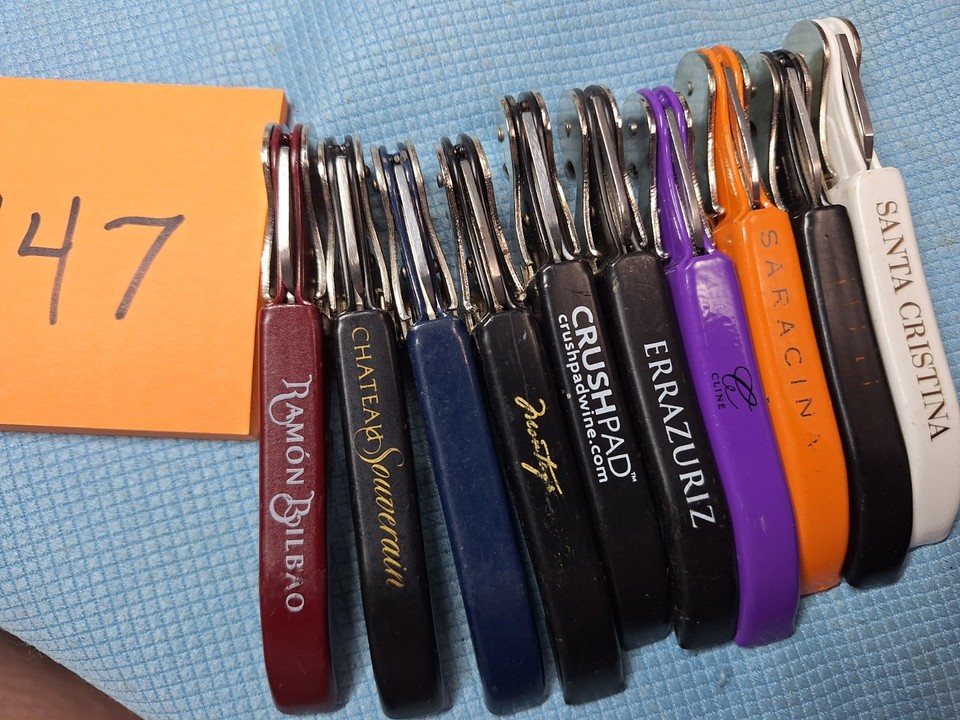 10 ASSORTED DOUBLE HINGED wine bottle openers gifts LOC R47 | eBay