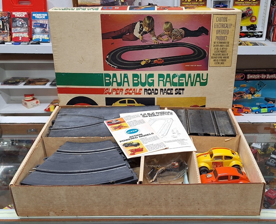 Vintage COX Baja Bug Raceway Super Scale Road Race Set UnTested *See ...