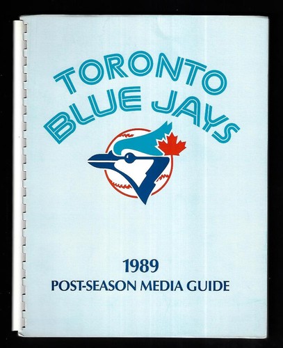 1989 Toronto Blue Jays Post Season Media Guide - Near Mint | eBay