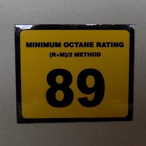 89 Octane Decal, 4-pack, Wayne, Tokheim, Gilbarco, Gas Pump Sticker ...