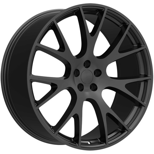 Strada Replicas R161 Hellcat 22x9 5x115 +18mm Matte Black Wheel Rim 22 ...
