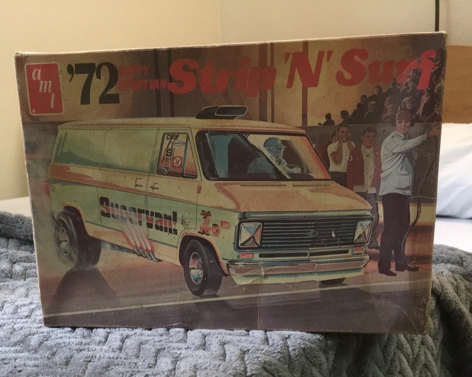 1972 chevy van kit by amt, surf n strip. Built and taken apart, good ...