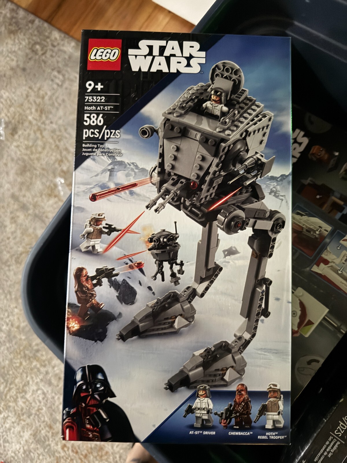 LEGO Star Wars Hoth AT-ST Walker 75322 Chewbacca and Droid Minifigures ...