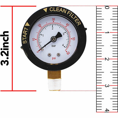 For Pentair 190058 Pressure Gauge Replacemen t Clean &Clear Pool Filter ...