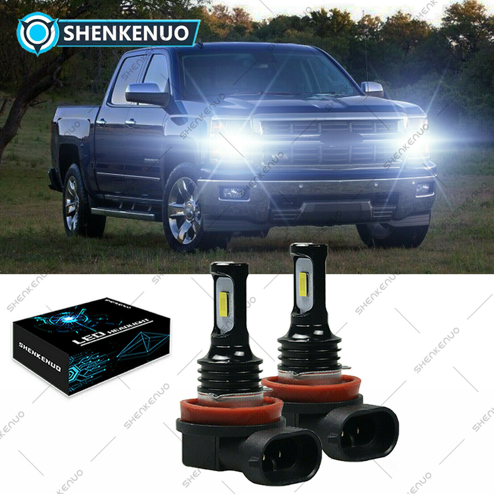 For 2019 2020 2021 Silverado 1500 WT Custom Trail Boss LED Headlight ...