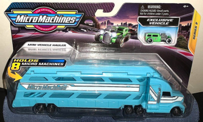 MICRO MACHINES 2021 SERIES 2 BLUE MINI VEHICLE HAULER W/EXCLIUSIVE ...