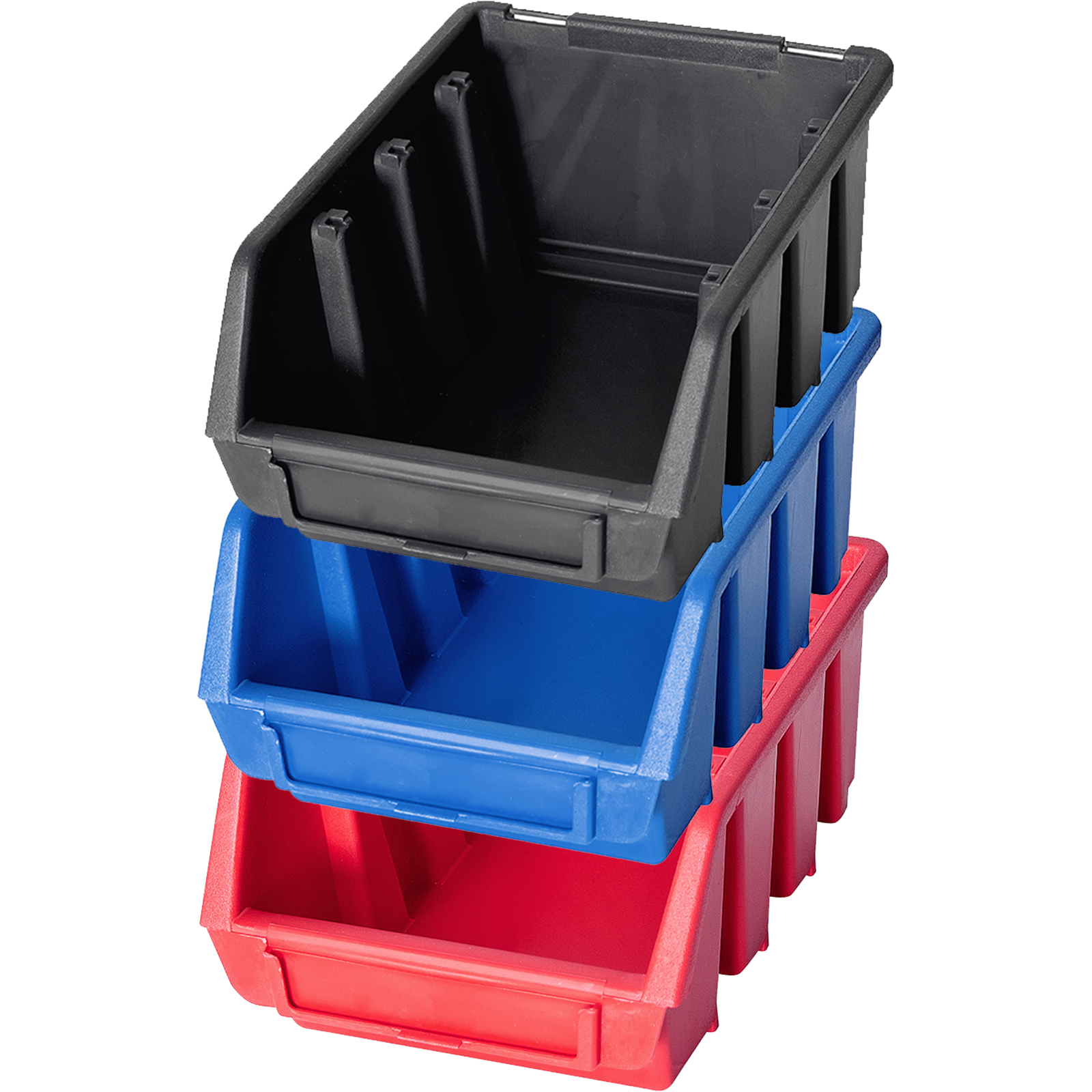 TOOL ORGANISER BIN PLASTIC KIT STORAGE WALL UNIT PARTS BINS SHELVING ...