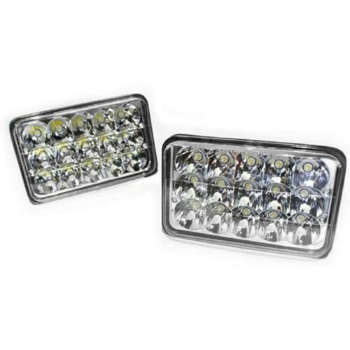 4X6" LED HID Light Bulbs Crystal Clear Sealed Beam Headlamp Headlight ...