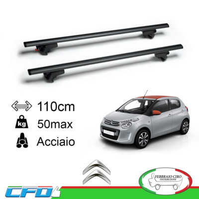 G3 Kit Barre Tetto Portatutto Pacific cm 110 CITROEN C1 2014 65.110+68. ...