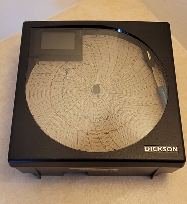 DICKSON TH8P5 - Temperature and Humidity 8 in Circular Chart Recorder ...