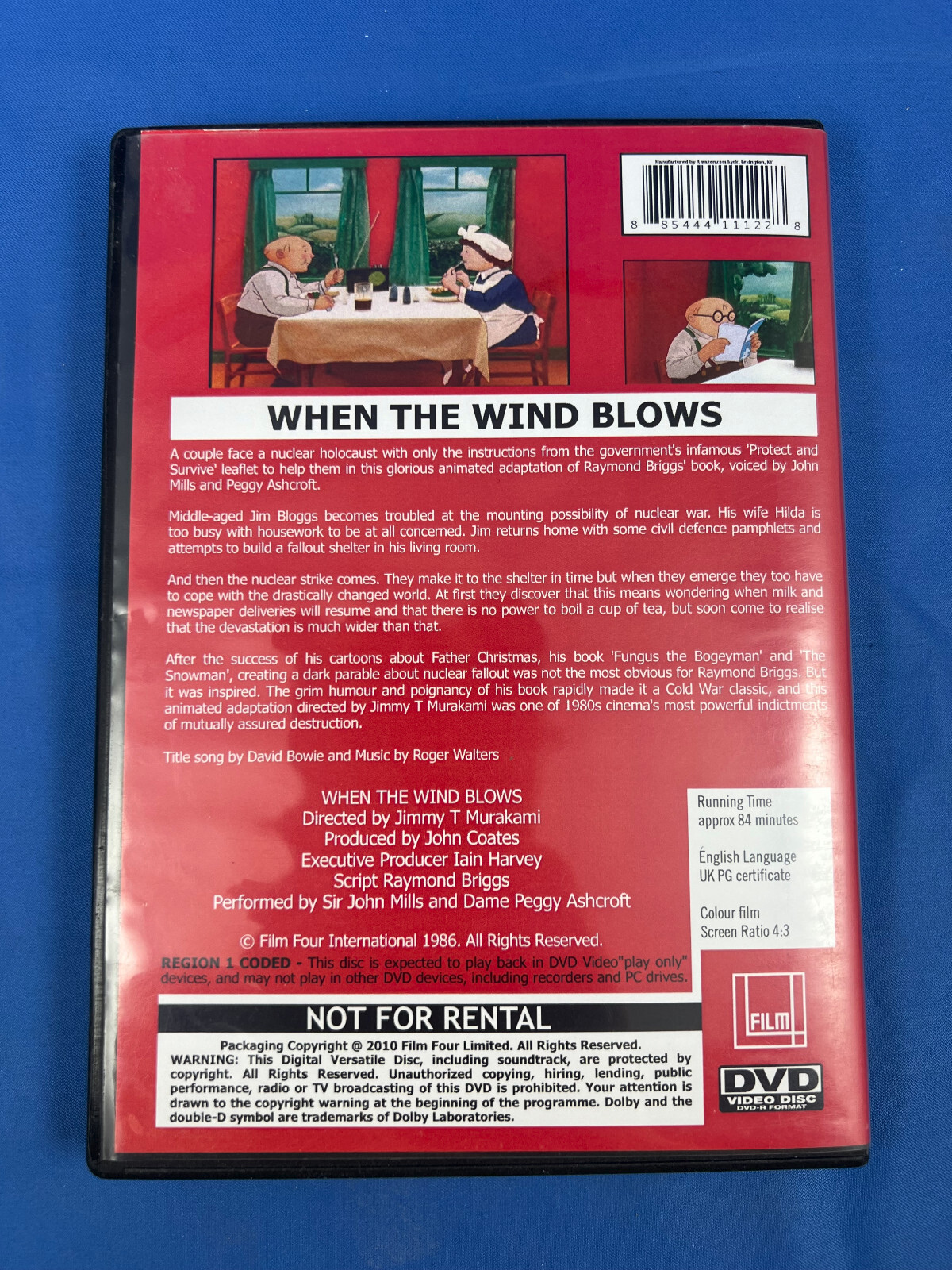 When The Wind Blows DVD Anime Movie Animation Film RARE Region 1 for ...
