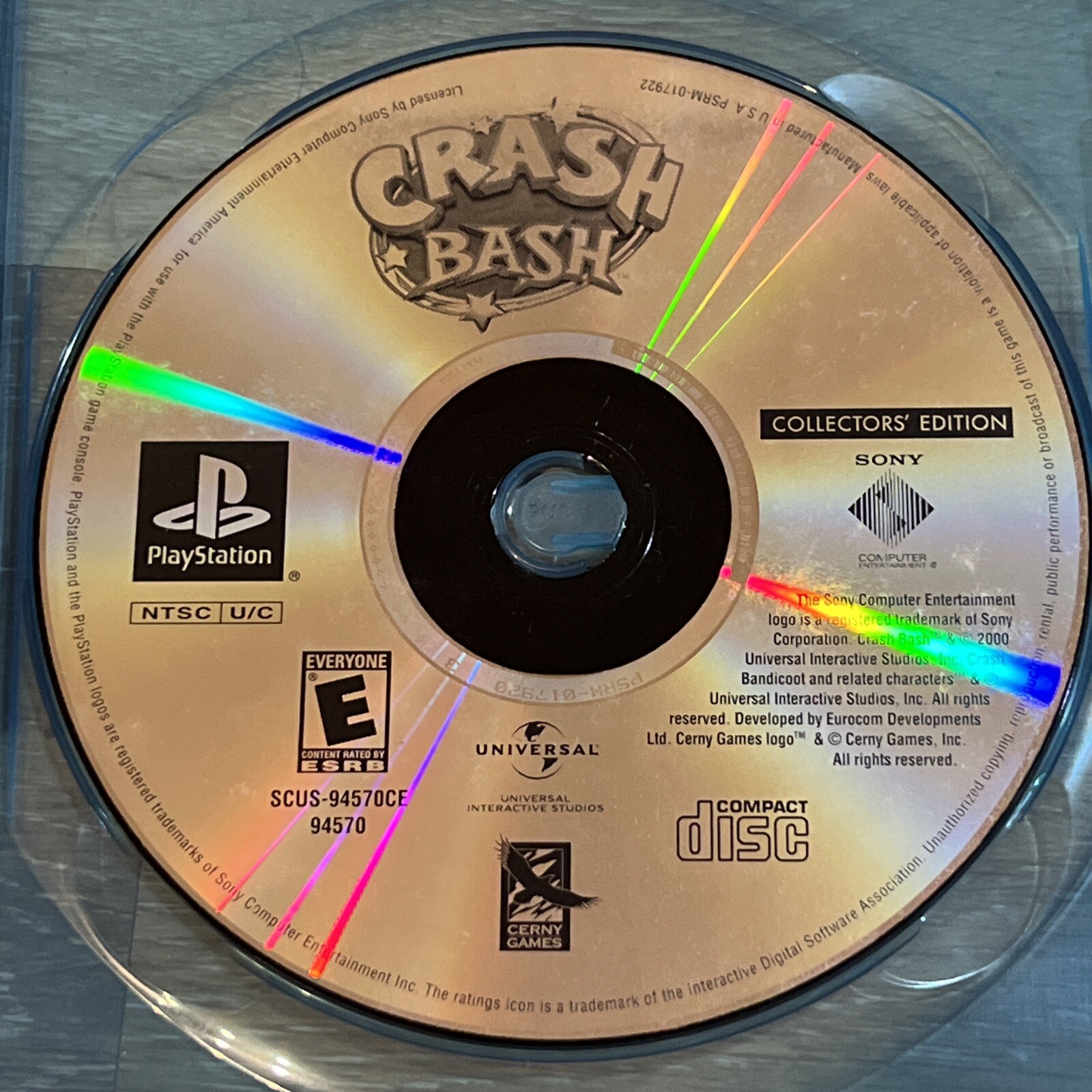 Crash Bash Collectors Edition - Disc & Manual Only (Sony PlayStation 1 ...