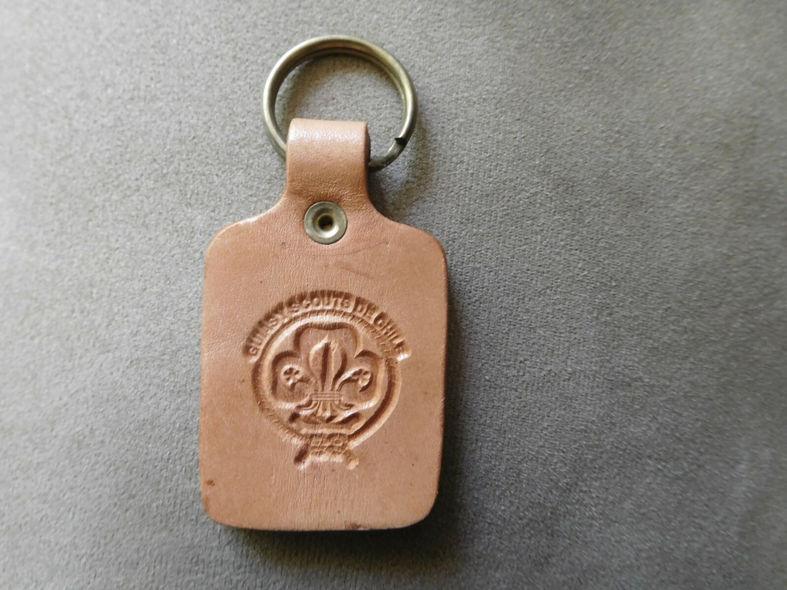 RR SCOUT INTERNATIONAL GIRL GUIDES & BOY SCOUTS OF CHILE LEATHER KEY ...