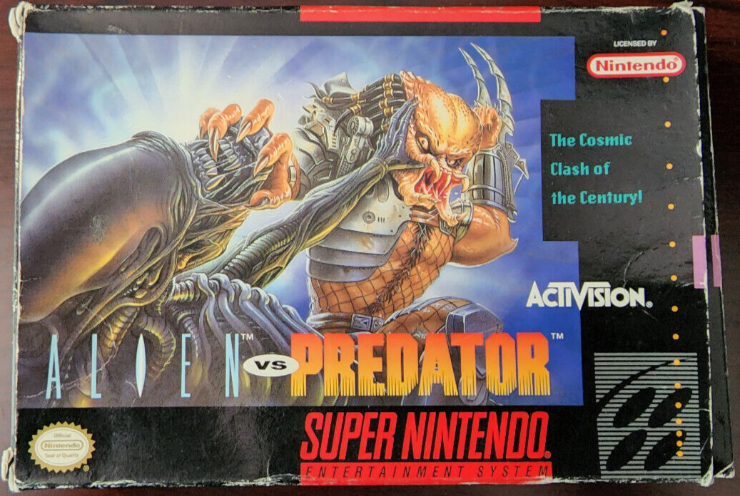 Aliens vs. Predator (Super Nintendo System, SNES, 1993) Authentic ...