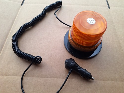 led flashing amber strobe beacon emergency lights 12 volt cig lighter led | eBay