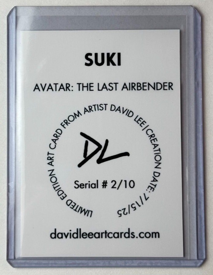 Suki Limited Edition Artist Signed Avatar: The Last Airbender Trading ...