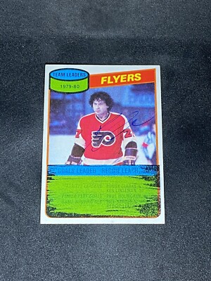 Reggie Leach 1980-81 Topps #249 Philadelphia Flyers Auto Autographed ...