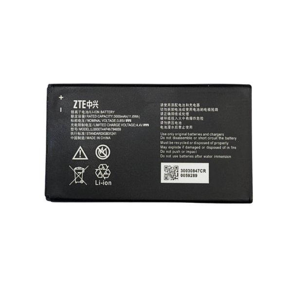 TELSTRA 4GX HOTSPOT ZTE MF985T MF985 3000MAH SPARE BATTERY ...