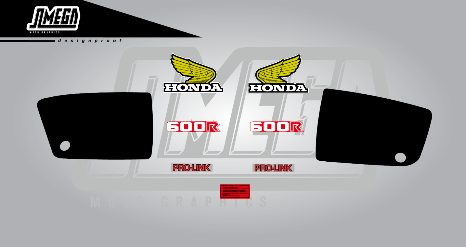 Decal Graphic Sticker Kit for Honda XL600R 1983 | eBay