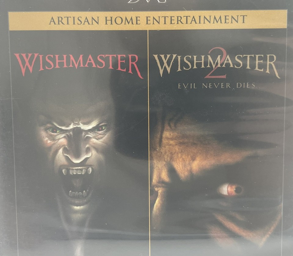 Wishmaster and Wishmaster 2 (DVD 1999) Double Feature Horror Movie ...