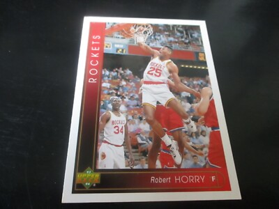 ROBERT HORRY (Houston rockets) 1993/94 upper deck card #86 mint 2nd ...