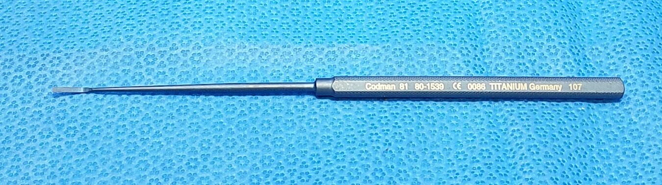 Codman 80-1539 Verity Instrument, Angled, 3 Sides sharp, Titanium, 1.3mm, 7 3/8" | eBay