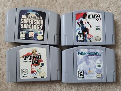International Superstar Soccer 64, Fifa 64, Fifa 98, Mia Ham Nintendo ...