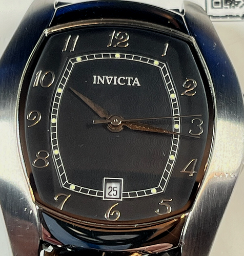 Invicta 9446 Lupah Analog Tank Just date with new battery. | eBay