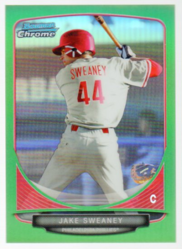 2013 Bowman Chrome Draft Draft Picks Green Refractors #BDPP46 Jake ...