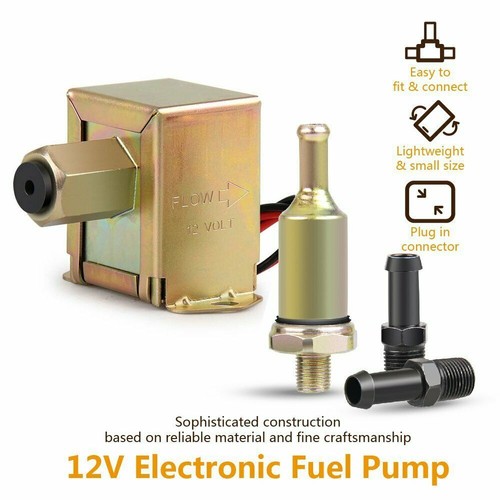 12V Standard Facet Universal Electric Fuel Pump Metal for Petrol&Diesel ...