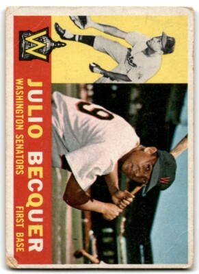 1960 TOPPS JULIO BECQUER WASHINGTON SENATORS #271 | eBay