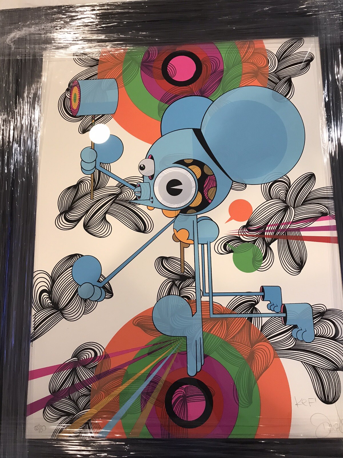 KEF! DALEK Original screenprint in colors. SMALL EDITION 28/80 Hand ...