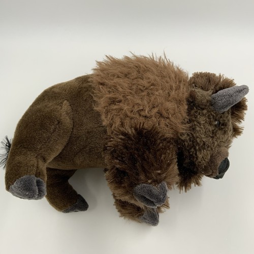 Wild Republic Bison Buffalo 12" Plush Stuffed Animal Toy Brown Soft | eBay