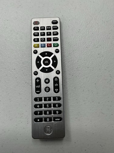 GE 33709 General Electric 4-Device Universal Remote Control - Brushed ...