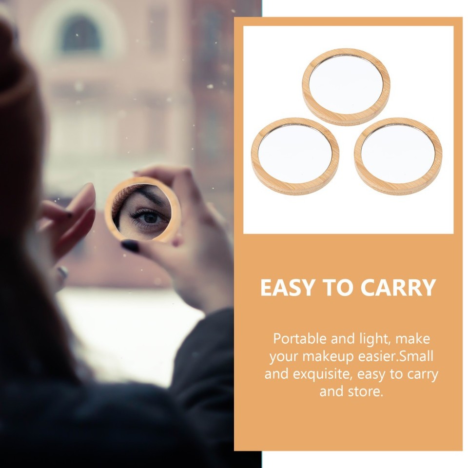 3Pcs Makeup Mirrors Compact Cosmetics Mirrors Portable Mirrors ...