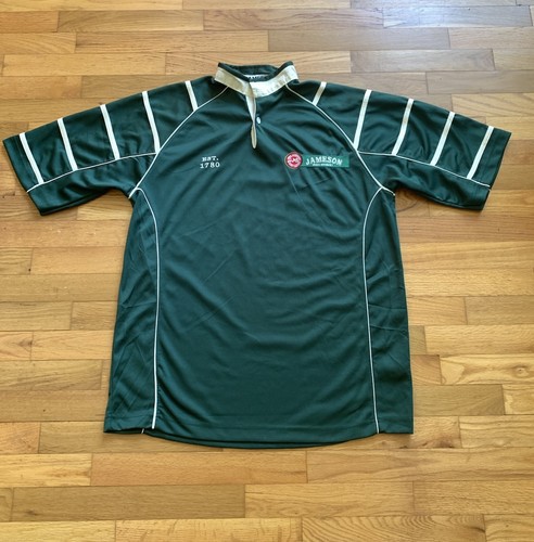 Jameson Irish Whiskey Rugby Men’s Polo Shirt Sz. M Green Embroidered ...