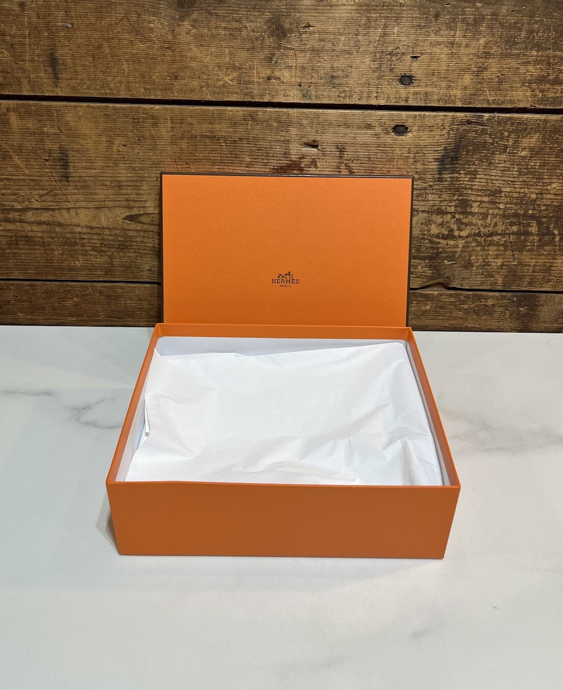 Authentic HERMES Box for Gift 9” x 7.25” x 3” + Tissue Paper | eBay
