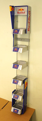 Red bull store wall display 6 shelf rack | eBay
